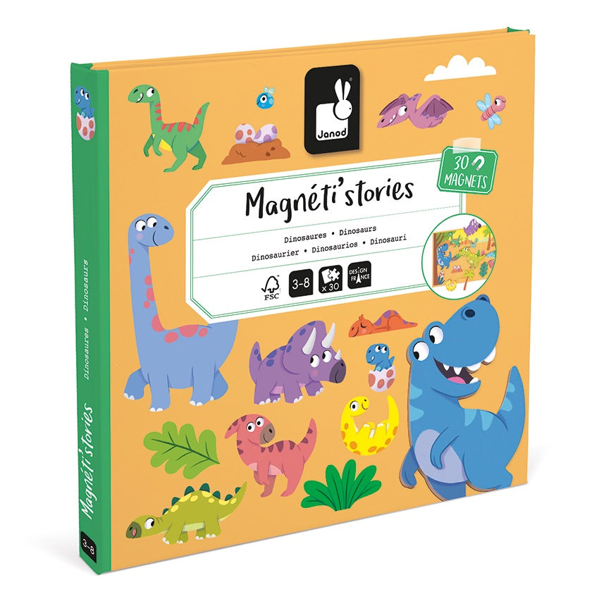Janod - Dinosaurs Magnetic Story – Fox in Sox Kids