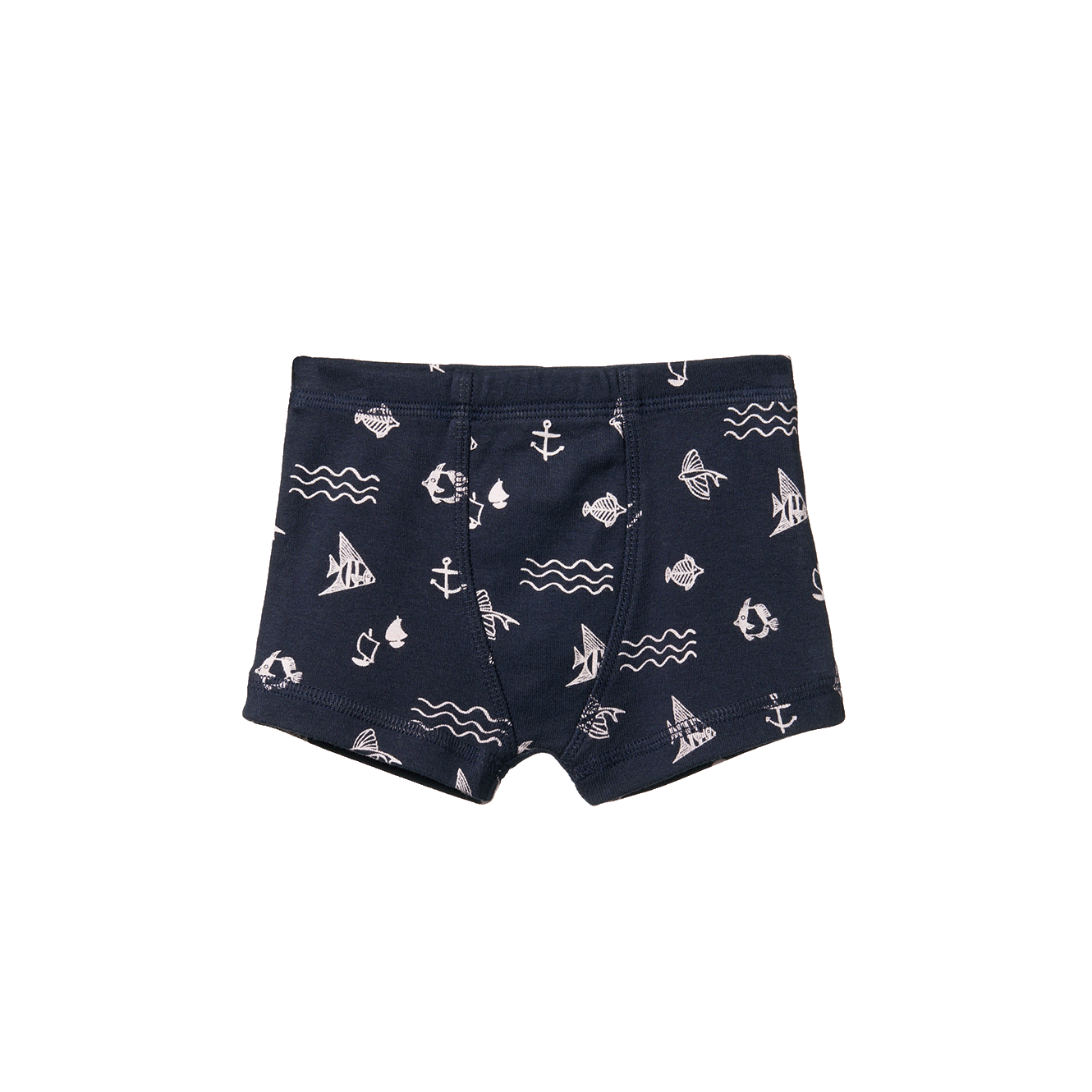 Nature Baby - Boys Boxer Shorts - Atlantic Print Navy – Fox in Sox Kids